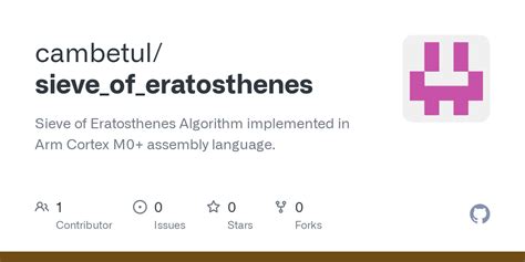 Github Cambetulsieveoferatosthenes Sieve Of Eratosthenes