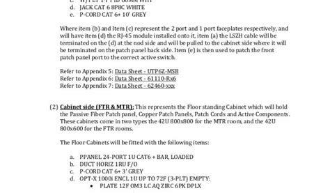 Structured Cabling Proposal Template Technical Proposal Structured