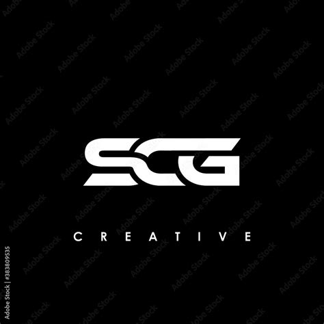 Scg Letter Initial Logo Design Template Vector Illustration Stock