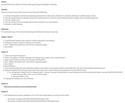 Solved Autocad Plant 3d 2024 Crashes While Creating Sheets Editing