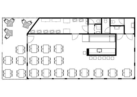 Floor Plan Design Restaurant Floor Roma