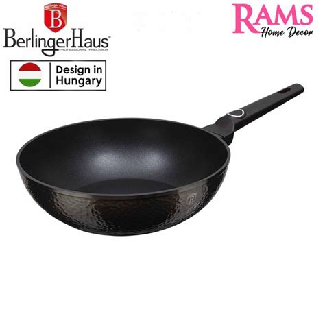Berlingerhaus 28cm Induction Non Stick Wok Pan Cookware Kitchenware Dinnerware Kitchen