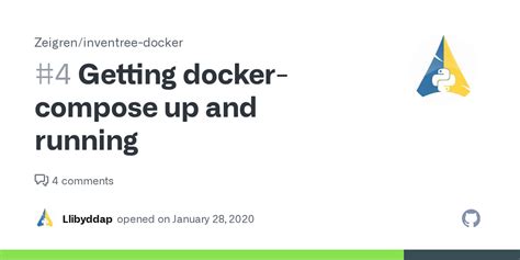 Getting Docker Compose Up And Running · Issue 4 · Zeigreninventree