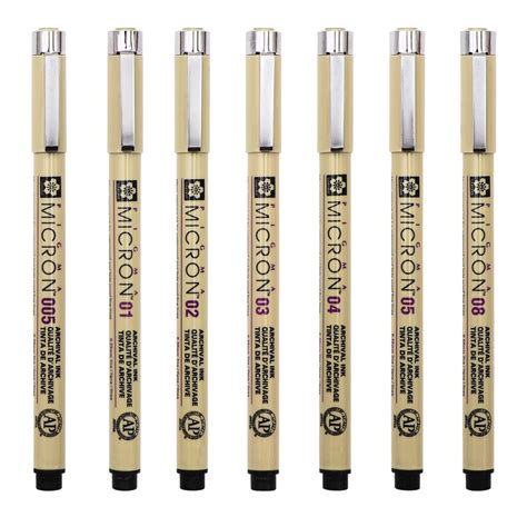 日本樱花针管笔防水勾线笔漫画描边描线动漫设计勾边笔手绘漫画专用笔绘图笔简笔画笔套装樱花笔 虎窝淘