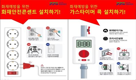전기·가스 안전용품 설치하여 화재 예방하자