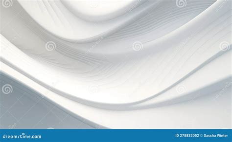 Ethereal Elegance Abstract White Geometric Curve Texture Background