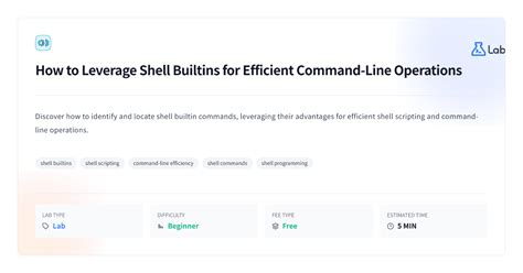 How To Leverage Shell Builtins For Efficient Command Line Operations