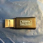 Amazon Com PortaPow USB Data Blocker Black Protect Against Juice Jacking Electronics