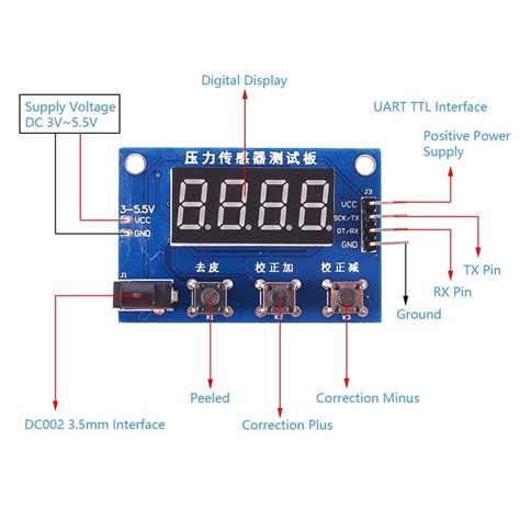 Load Cell Module With 7 Segment Display Makers Electronics