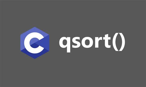 C Library Function Qsort Codingtute