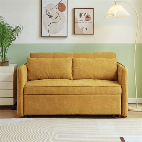3 In 1 Multi Functional Convertible Sleeper Sofa Bed Recliner Loveseat