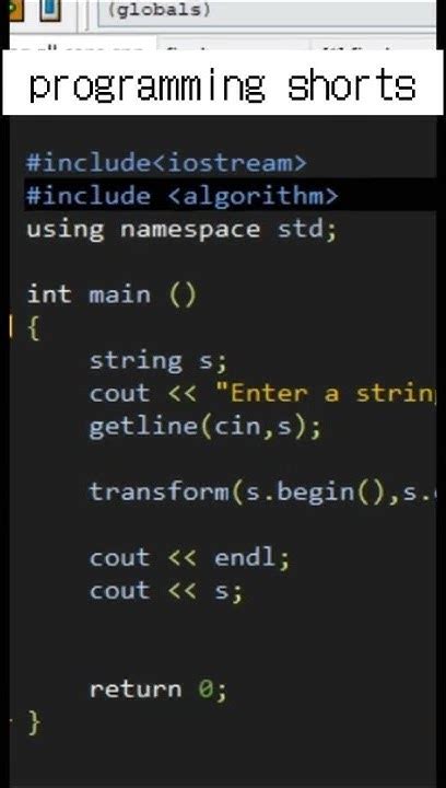 C Transform String Characters To Uppercase Without Looping Easiest Way Shorts Youtube