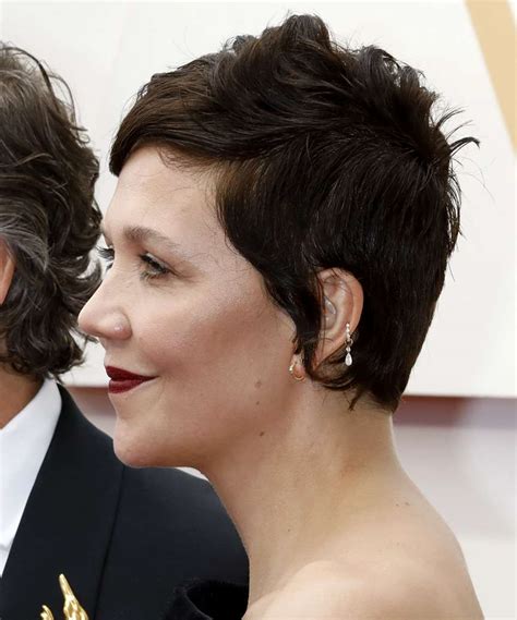 Maggie Gyllenhaal Black Pixie Haircut Hairstyles