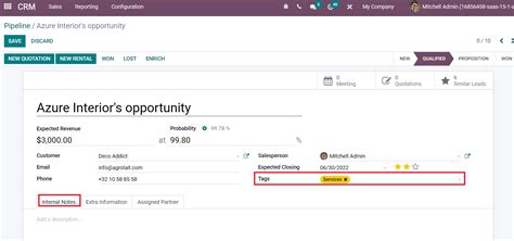 How To Create Manage Opportunities Using The Odoo Crm