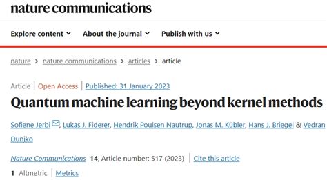 超越核方法的量子机器学习,量子学习模型的统一框架 知乎 超越核方法的量子机器学习,量子学习模型的统一框架 知乎