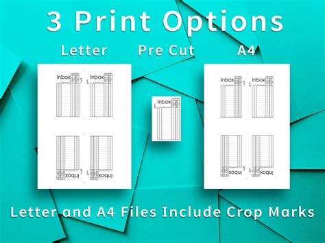 Mini Gtd Inbox Printable Planner Insert Pdf File Etsy
