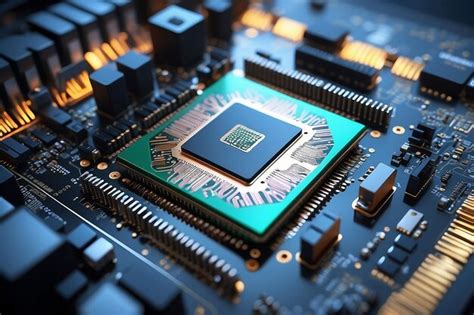 Premium Photo 3d Render Ai Artificial Intelligence Technology Cpu Central Processor Unit