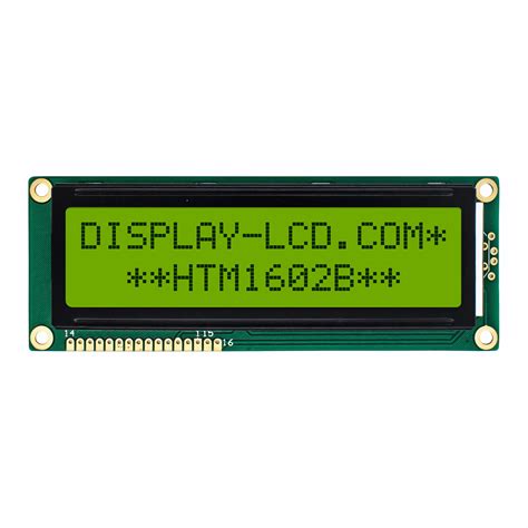 2x16 Character Lcd Module Display Stn Gray Display With Yellowgreen