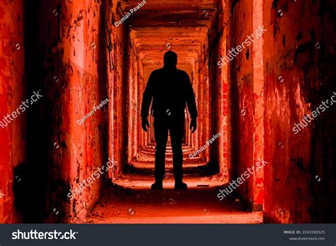 Creepy Silhouette Of A Man