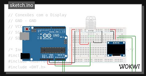 Sensor De Umidade E Temperatura Wokwi ESP32 STM32 Arduino Simulator
