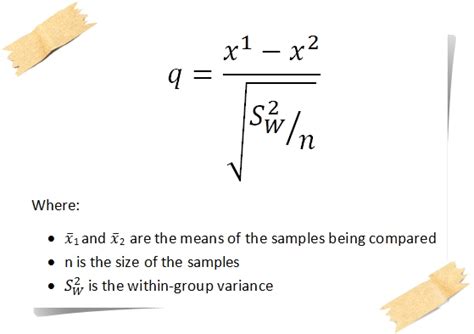 Straight Statistics Tukey Test