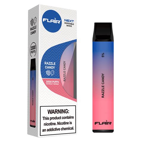 Flair Next Synthetic Nicotine Disposable Device Razzle Candy 2000 Puffs Vapeshire