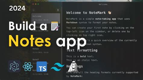 Build A Markdown Notes App With Electron React Typescript Tailwind
