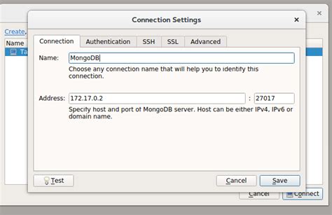 How To Use Robomongo To Connect To Mongodb Server Running In A Docker