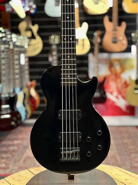 Gibson Les Paul 5 String Bass 1996 Ebony Reverb
