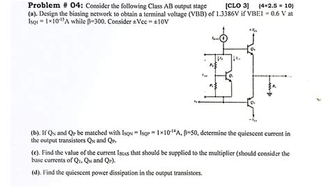 Solved Problem 04 Consider The Following Class Ab Output