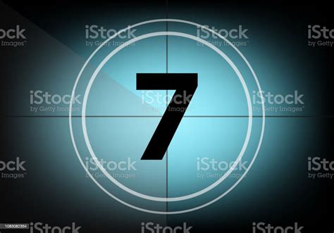 Countdown Number Seven Stock Illustration Download Image Now