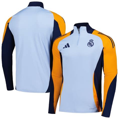 Real Madrid Adidas 202425 Aeroready Raglan Quarter Zip Training Top