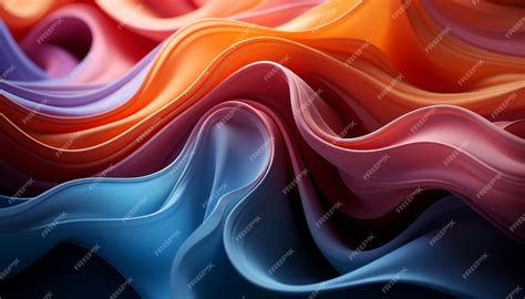 Free Photo Abstract Backdrop With Smooth Flowing Wave Pattern In