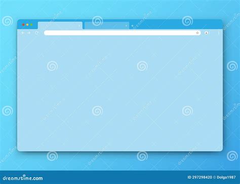Blue Browser Window Icon Isolated On White Background Logo Design