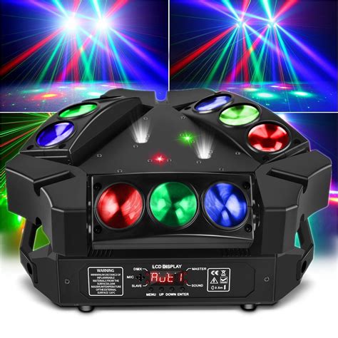 Fodexazy Spider Moving Head Dj Lights 9 X 10w Rgb Led Dj