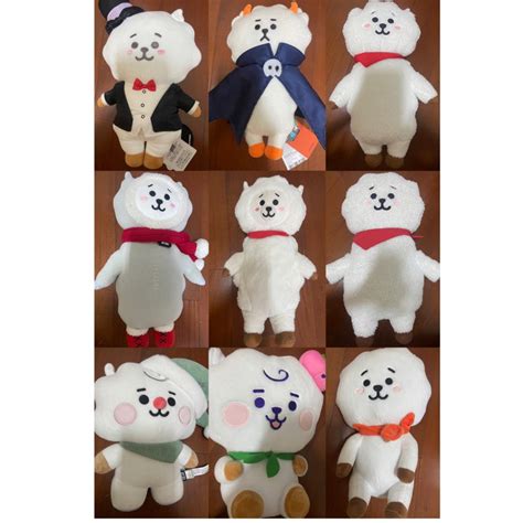 二手出清BT21 RJ 娃娃 一代站娃 二代站娃 聖誕 萬聖 冬日 紳士 BTS 碩珍 jin 蝦皮購物