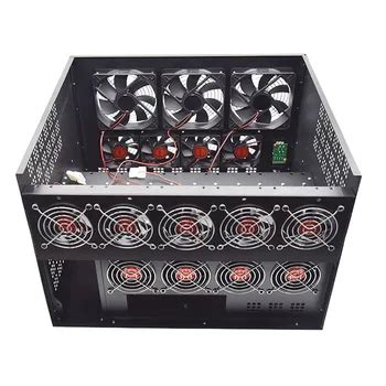 Rackmount 7u 6 Gpu Case Dual Psu 6 Card Frame With 16 Fans Gpu Chassis Buy 6 Gpucase 6 Gpu 6