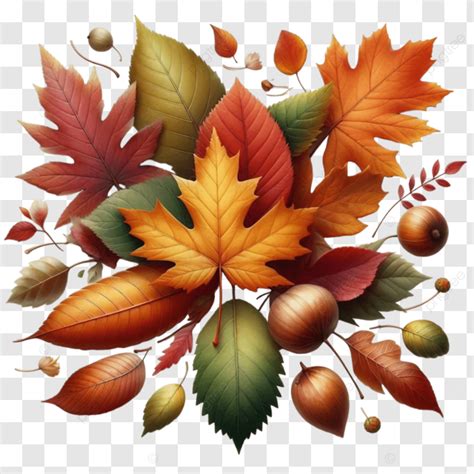 다양한 색상의 가을 단풍을 생동감 있게 표현한 그림 단풍 생기 넘치는 가을 단풍 가을 시즌 Png 일러스트 및 이미지 에 대한 무료 다운로드 Pngtree