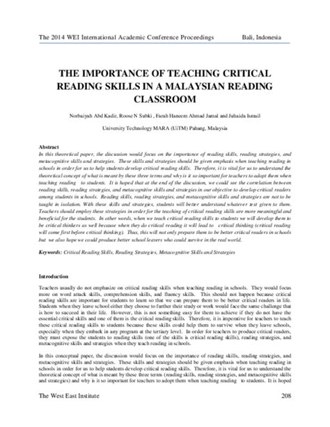 Pdf The 2014 Wei International Academic Conference Proceedings Bali Indonesia The West East