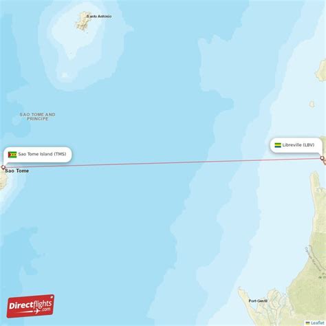 Direct Flights From Sao Tome Island To Libreville TMS To LBV Non Stop