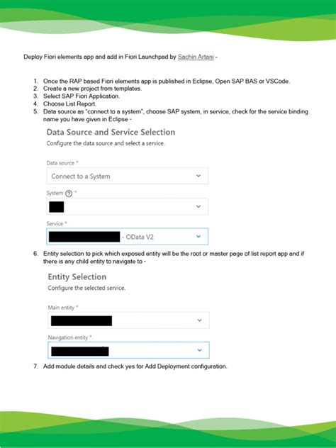 Deploy Fiori Elements App And Addd It To Fiori Launchpad Download Free Pdf Application