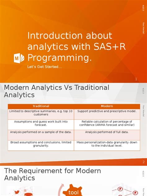 Introduction About Analytics With Sasr Programming Pdf Sas Software Analytics