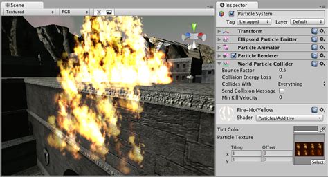 Unity Manual World Particle Collider Legacy