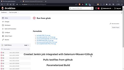 Mahendra M On Linkedin Jenkins Selenium Github Maven