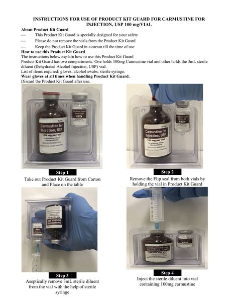 These Highlights Do Not Include All The Information Needed To Use Carmustine For Injection