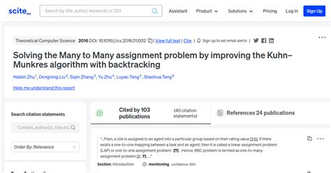 Solving The Many To Many Assignment Problem By Improving The Kuhnmunkres Algorithm With