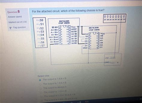Solved Question 8answer Savedmarked Out Of 2 00flag