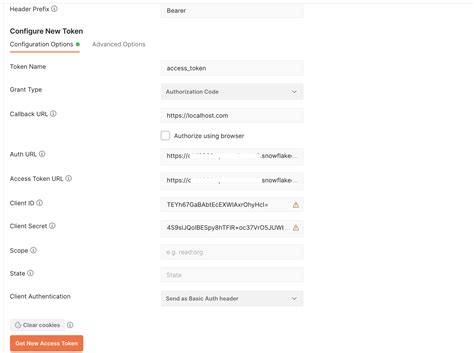 how to configure postman for testing sql api with oauth