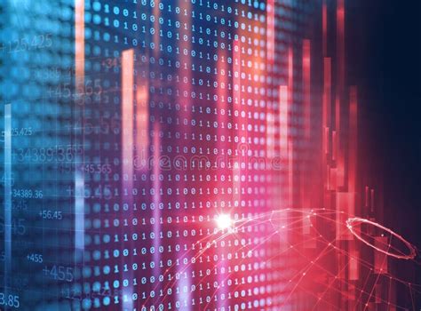 Digital Code Number Abstract Technology Background Stock Illustration