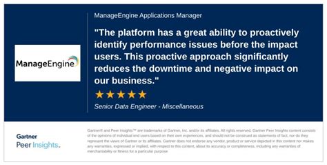 Manageengine Itom On Linkedin Manageengine Applicationsmanager Gartnerpeerinsights